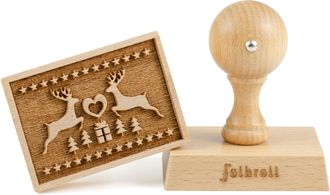 Folkroll 3D-Motiv-Teigstempel 70x50 mm Magische Weihnacht