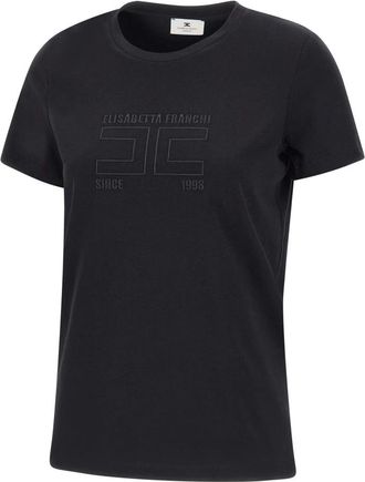 Elisabetta Franchi Femme, Tops, Noir, Taille: 42 FR Elisabetta Franchi T-shirts et polos Noir