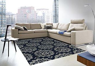 Schöner Wohnen Kollektion Basanti, Teppich, 140 x 200 cm, Navy