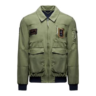 Aeronautica Giacca Pilot Tecnica Con Patch Ab3049Uct04290 - - Jackets - Herren - Gr&uuml;n - 2XL