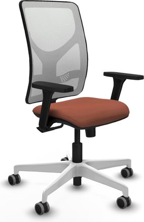 Piqueras y Crespo B&uuml;rostuhl, Braun, mit 3D-Armlehnen, h&ouml;henverstellbare Lendenwirbelst&uuml;tze, ausgestattet mit 3 Positionen und Schneideschaum, mit Rollen von 65 mm, Park