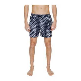 Nike Badehose mit Allover-Print - - Sport - Herren - Schwarzk - XS