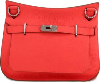 Hermès sac à bandoulière Jypsiere 31 en cuir - Rouge