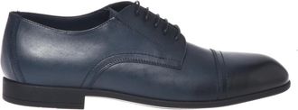 Baldinini Homme, Chaussures, Bleu, Taille: 41 EU Chaussures en cuir &agrave; lacets