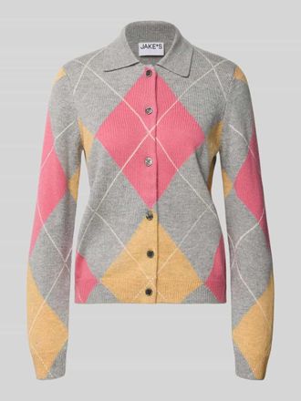Jake*s Casual Regular Fit Strickjacke mit Woll-Anteil