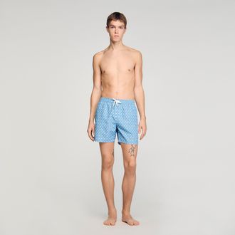 Sandro Maillot de bain &agrave; imprim&eacute; cha&icirc;ne