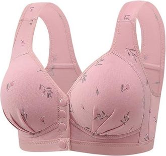 Generic Soutien-gorge avant pour femme, grande taille, sans rassemblement danneaux, anti-affaissement, bonnet fixe, style gilet, soutien-gorge &agrave; fermeture ava