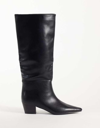Raid bottes western Ingrid raffin&eacute;es en noir