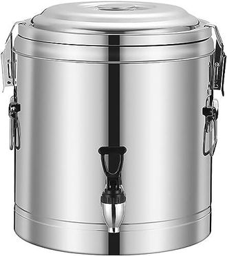 Generic Distributeurs deau chaude avec robinet, isolation en acier inoxydable pour riz, porridge, soupe, café, urne à thé, pour le commerce, le bureau, le res