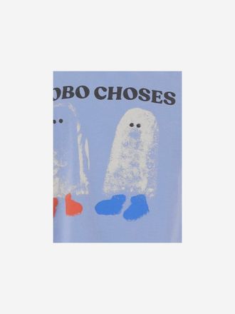 Bobo Choses Boys T-Shirt Light Blue Cotton Organic T-Shirts And Polos