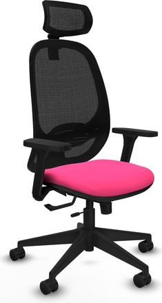 Piqueras y Crespo 24-Stunden-B&uuml;rostuhl mit 3D-Armen, h&ouml;henverstellbare Lendenwirbelst&uuml;tze und h&ouml;henverstellbares Kopfteil und Neigungsverstellung, ausgestattet mit Sync