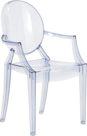 Kartell Lou Ghost Stuhl, hellblau, 2.7 x 37 x 63 cm