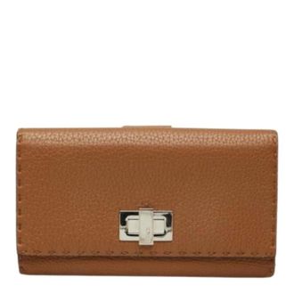 Fendi Portefeuille long vintage Pre-owned (bi-fold) - Femme - Pre-owned - Brun - Taille: ONE Size