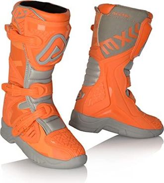 Acerbis Mixte Bottes X-Team Kid, Orange Gris, 35 EU