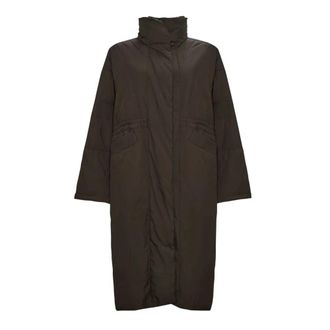 Cesare Gaspari Langer Steppmantel - - Coats - Damen - Braun - 2XL