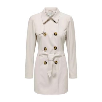 Only Elegant Trench Rain Coat - - Coats - Damen - Beige - XL