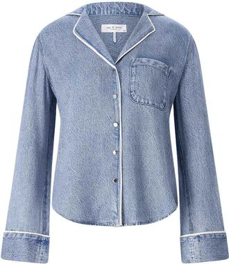 Rag & Bone Hemdbluse in Denim-Optik
