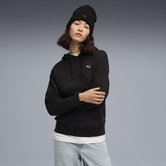 Puma Hoodie confort Essentials Elevated Femme, V&ecirc;tements, Noir, XS