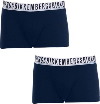 Dirk Bikkembergs Homme, Sous-v&ecirc;tements, Bleu, Taille: S Essential Cotton Boxer Briefs