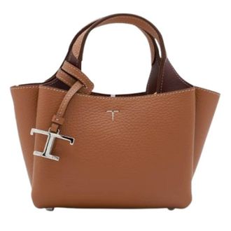 Tod's Femme, Sacs, Brun, Taille: ONE Size T Timeless Micro Bag