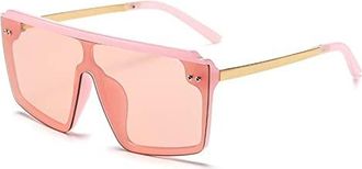 Generic Lunettes de soleil à grand cadre pour hommes et pour femmes, lunettes de soleil de rue, vacances en plein air, lunettes de plage (couleur : C, taille 