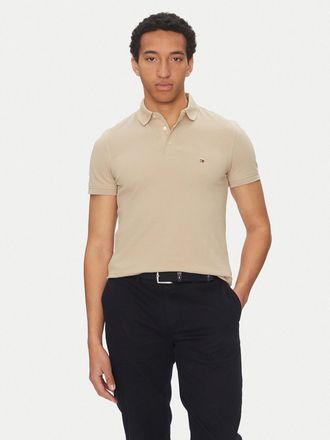 Tommy Hilfiger Poloshirt 1985 MW0MW17771 Beige Slim Fit