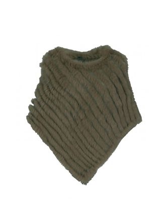 Oakwood Damen Davos Poncho, kaki, One Size