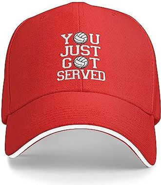 Generic Casquette Tu Viens De Te Faire Servir Au Volley-Ball Casquettes Respirant Solaire Cap Anti-UV pour Course À Pied Femme Été