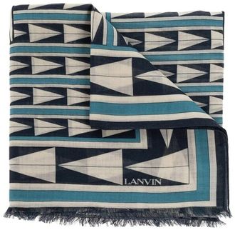 Lanvin T&uuml;cher & Schals - Lanvin Wool Scarf - Gr. unisize - in Blau - f&uuml;r Damen
