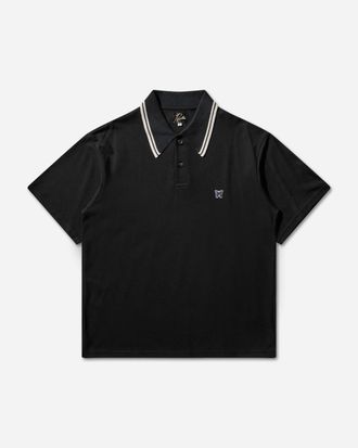 Needles Men s Regular Collar Polo Shirt Black