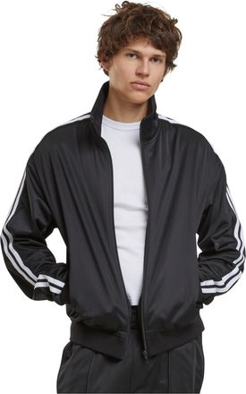 Urban Classics Retro Tricot Track Jacket Black, L