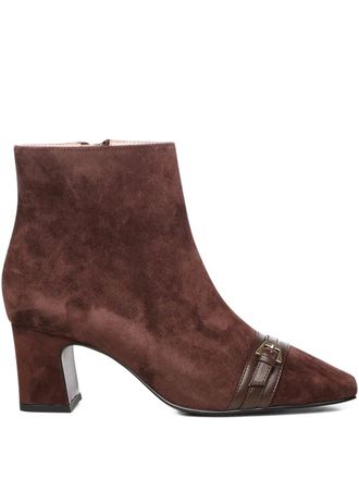 Coccinelle bottines à détail de boucle - Marron