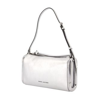Marc Jacobs Womens The Juliette Shoulder Bag - Marc Jacobs Leather Silver Cowhide Shoulder-Hobo-Bags