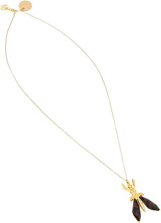 Patrizia Pepe Femme, Accessoires, Jaune, Taille: ONE Size Collier pendentif orn&eacute;