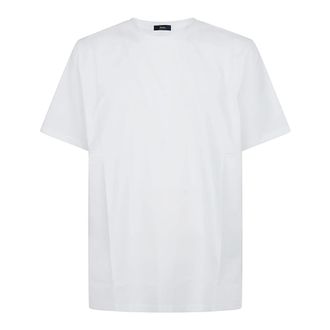 Herno Homme, Tops, Blanc, Taille: XL T-shirt en jersey de coton stretch