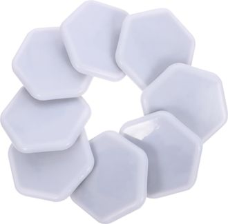 Valiclud 8 Stück Teiliges Möbel Schutzpads Selbstklebende Sechseckige Bodenschoner für Teppich und Hartholzböden Geräuschdämpfend Kratzfest Verschleißfest Einf