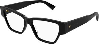 Bottega Veneta unisex, Accessoires, Noir, Taille: 55 MM Monture optique oeil de chat Bv1288O