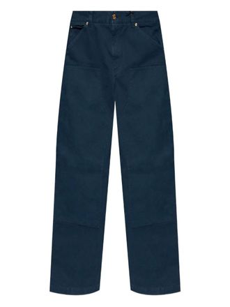 Versace pantalon &agrave; empi&egrave;cements - Bleu