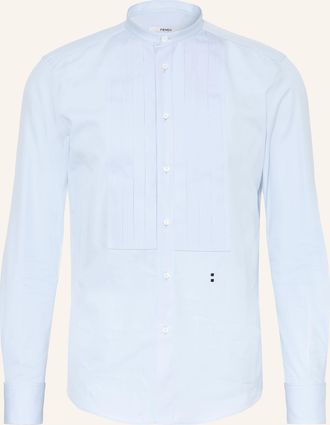 Fendi Hemd Slim Fit Mit Stehkragen Und Umschlagmanschette blau