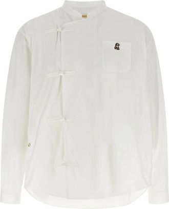 Undercover Homme, Chemises, Blanc, Taille: 2XL The Shepherd Tangled Cotton Shirt