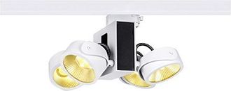 SLV TEC KALU quad weiß/schwarz 60° 3000K, inkl. 3P.-Adapter