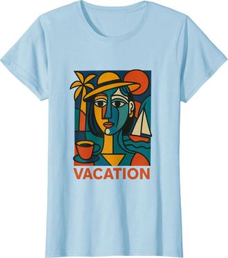 Victoria Urlaub im Picasso-Stil T-Shirt