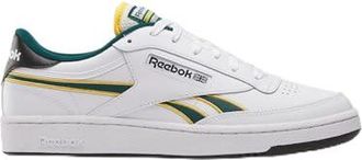 Reebok Club C Revenge Mixte Sneaker, White Fiercegold Clgtgreen, 38.5 EU