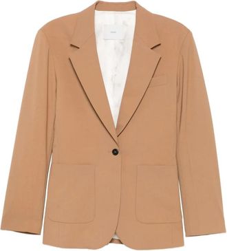 Covert Femme, Vestes, Brun, Taille: 36 FR Veste &agrave; simple boutonnage et revers crant&eacute;s