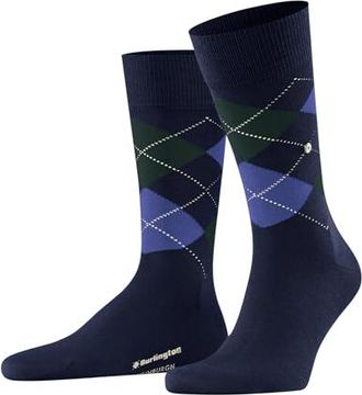 Burlington Edinburgh M So laine fantaisie 1 paire, Chaussettes Homme, Bleu Royal 6879, 40-46