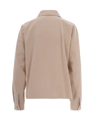 Max Mara Womens Shirt Drill Sand Cotton