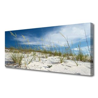 Tulup Leinwandbild 125x50cm - Wandbilder Druck Leinwandbild Canvas Kunstdruck Leinwanddruck - Strand Landschaft