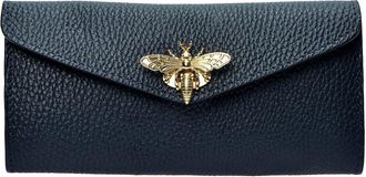 Anna Luchini Blau Rindsledertasche