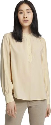 Tom Tailor Damen Basic Bluse, Braun, 38
