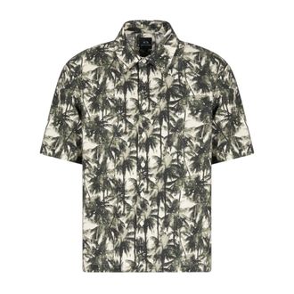 A|X Armani Exchange Homme, Chemises, Multicolore, Taille: XL Chemise Tiss&eacute;e Imprim&eacute;e &agrave; Manches Courtes